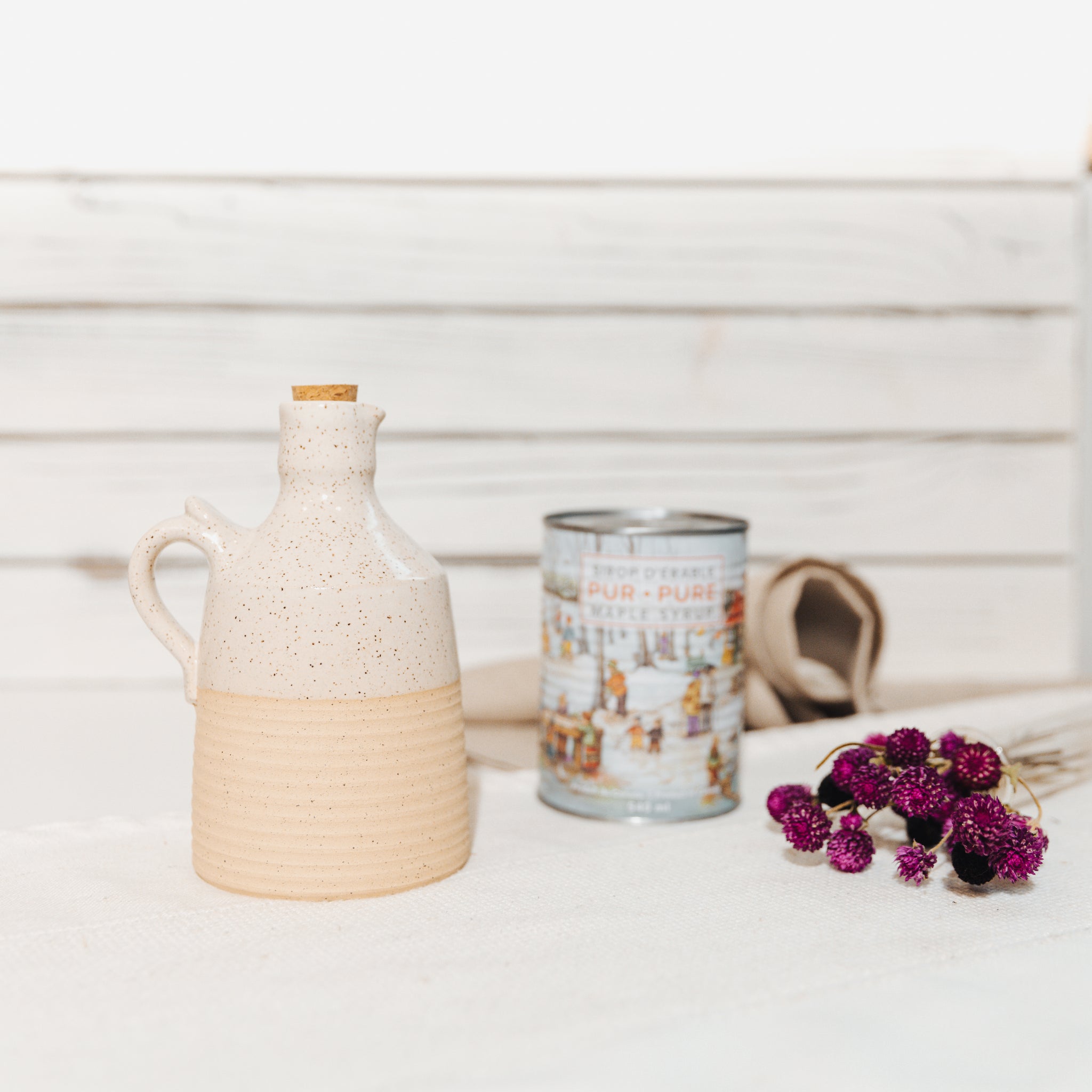 Terracotta maple syrup pot MD Poterie x La Vallée du Moulin